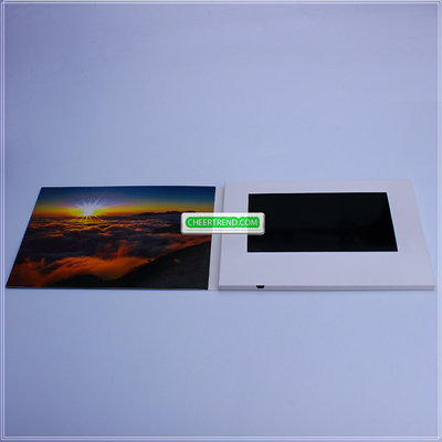 Factory supply 7 inch customized video brochure/video greeting card with lcd screen for business