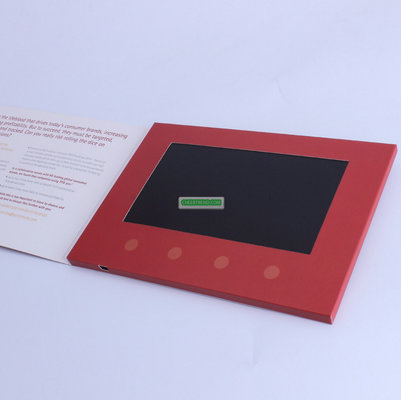 Beautiful Artificial Style and Business Gift Use customized 7 inch video brochure card