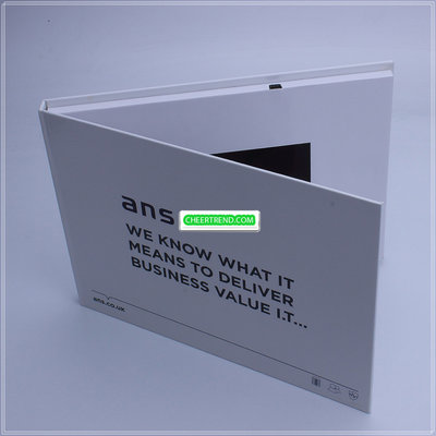 The most special/effective/economic promotional business gift Hardcover 5 inch video brochure with 128MB-16GB memory