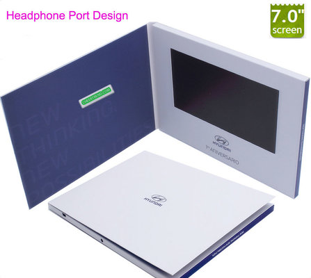 2017 Wholesale New Design 7 inch business promotion gift tft lcd video brochure with headphone port  for advertising