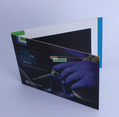 Hospitals Marketing A5 7" inch LCD Video Brochure /Video Greeting Card/Video Business Card with 256Mb memory