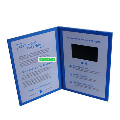 2017 New design best selling portrait 4.3 inch lcd screen video brochure digital catalogue with 128M/256M/512M/1GB