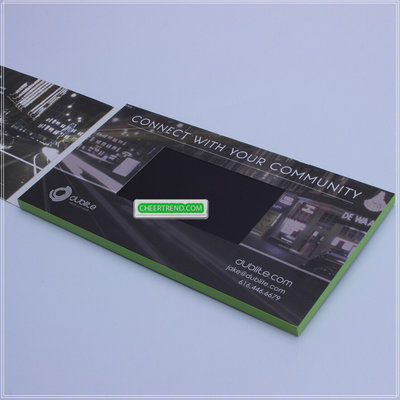 Hot AVI format 4.3 inch video brochure / Invitation video greeting card / lcd video book with 128Mb memory