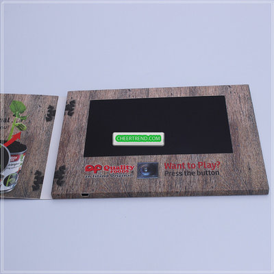 2017 Customize 7 inch LCD touch screen video book/LCD video display/player brochure/7 inch video greeting card