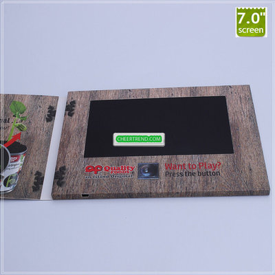 Motion Sensor Advertising Player 7 inch LCD Graphic Card TFT Display Video Book