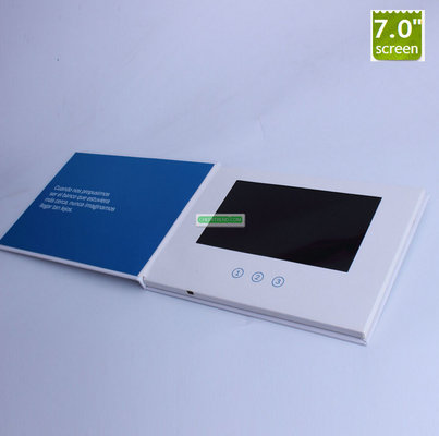 High resolution 7 inch 1024*600 IPS tft lcd module with Hard cover video brochure