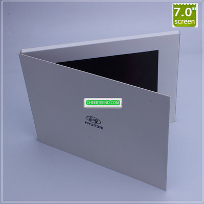 2017 Latest 7" Lcd video card media player, video in book, video in card with Headphone Jack design