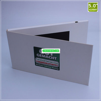 New design 5" vertical lcd video brochure/greeting card/invitation book for business gift