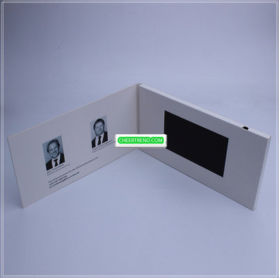 Handmade 5 inch advertising booklet/video promotional book/lcd video brochure
