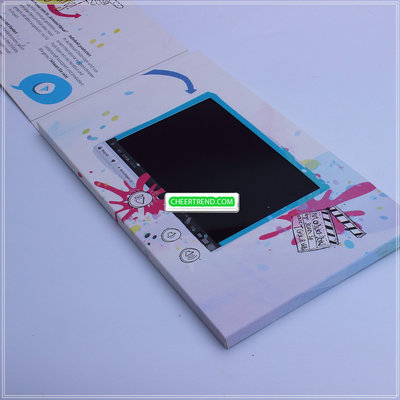 Christmas greeting card/promotion /festival advertising promotion video book /Up to 5 control buttons