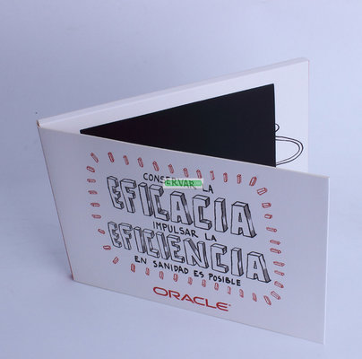Custmize A4 & A5 book size 7" tft screen video greeting card