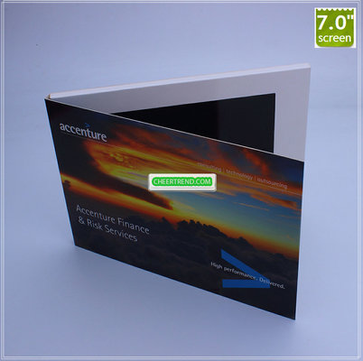 Chinese Homemade Video Brochure, 7 Inch LCD Screen Greeting Card