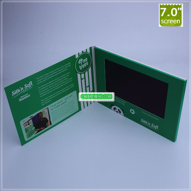 Creative 7 inches HD LCD Screen Video Brochure, Video Book, Video in Print