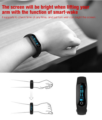 Health Smart Waterproof Fitness Tracker Bracelet Watch Support Remote Control Camera