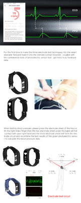 Fashion Wearable Fitness Tracker Bracelet , Smart Watch Fitness Activity Wristband