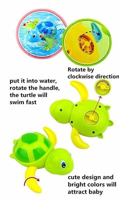 Lovely Plastic Baby Toys Swimming Turtle , Little Kids Education Playing Toy