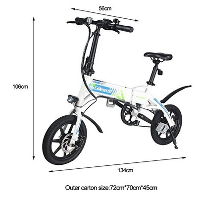 Foldable Battery Operated Smart Electric Bike With 14 Inch Tyre And LED Display