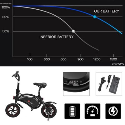 Foldable 12 Inch Smart Electric Power Assisted Bicycle With With Lithuim Battery