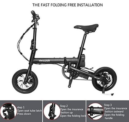 Min Foldable Electric City Bike With 36V Removable Lithium Ion Battery