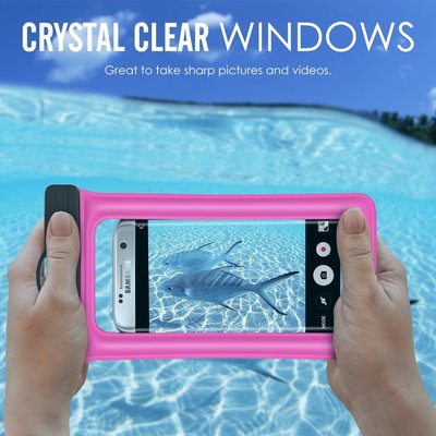 Floatable Waterproof Phone Bag With Armband Neck Strap For IPhone Samsung Huawei