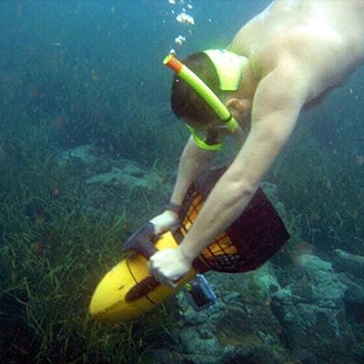 Electric Diving Underwater Sea Scooter With Lead Acid Batteries 8KM/Hour