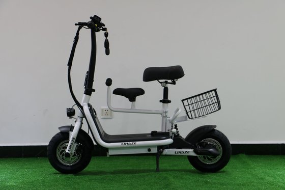 XHL 12 Inch Folding Electric Bike Mini Scooter Lithium Battery Highlight Headlamps