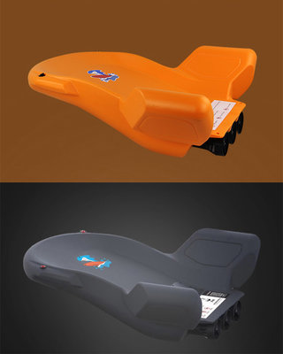 Aluminum Alloy Propeller Plastic Baby Toys Electric Swimming Float Power Board