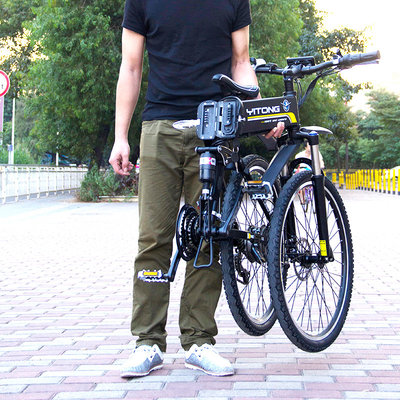 High Speed Folding Electric Bike Sport Disc Brake 6061 Aluminum Alloy With LCD Display