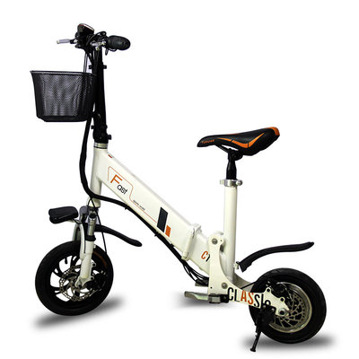 TUHUAN Aluminum Collapsible Electric Bike Portability Black / White 120kg Load Bearing
