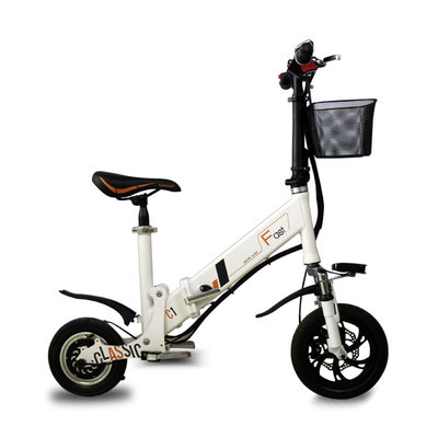 TUHUAN Aluminum Collapsible Electric Bike Portability Black / White 120kg Load Bearing