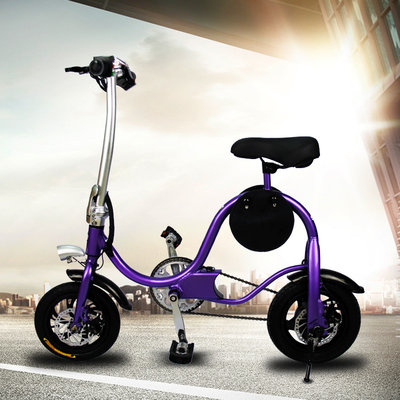 Aluminum 6061 Material Fold Up Electric Bike , Foldable Electric Scooter YT S1