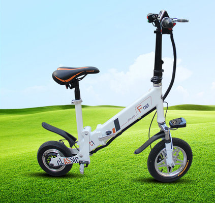 YT Portable Folding Electric Bike Color Black / White TUHUAN With Aluminum
