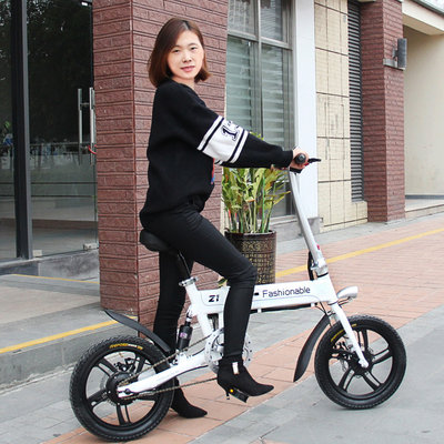 Mini Fold Up Electric Bike , Disc Brake Lightweight Folding Bike E Bike Z1