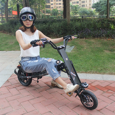 12'' Folding Electric Bike Aluminum Alloy Body 36 V 250 W Removable Battery