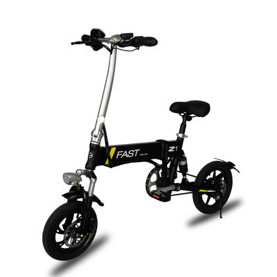 14'' Folding Electric Bike Aluminium Alloy Body DC 42V 2000ma Charger Brushless Motor