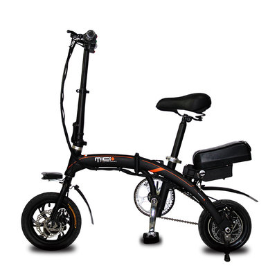 Headlamp Lightweight Electric Folding Bike 250 W 7.8 AH 12 Inches Detachable Battery