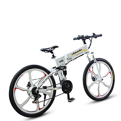 250 Watt Folding Electric Bike P54 10.4 AH Shimano 21 Speed Easy Installation