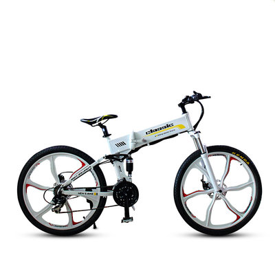 250 Watt Folding Electric Bike P54 10.4 AH Shimano 21 Speed Easy Installation