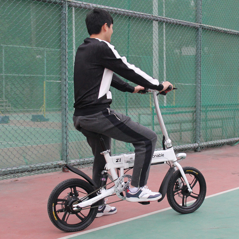 Aluminum Alloy Body Folding Electric Mountain Bike 250W 16 Inch Assistance 60% PAS
