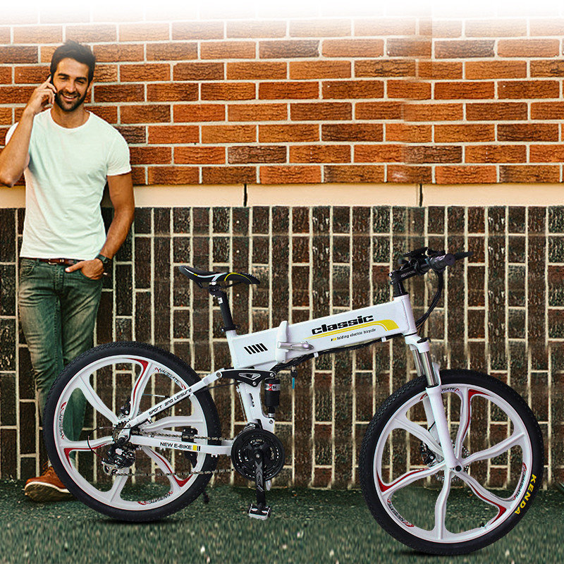 Mountain Foldable Electric Scooter 26 Inches Wheels 250W 36V Shimano 21 Speed
