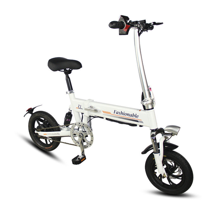 Hybrid Electric Folding Bike Lightweight 250 W 7.8 AH 14 Inches LCD Screen Meter