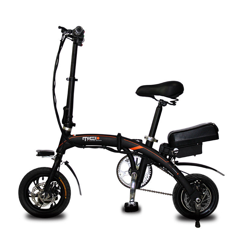Headlamp Lightweight Electric Folding Bike 250 W 7.8 AH 12 Inches Detachable Battery