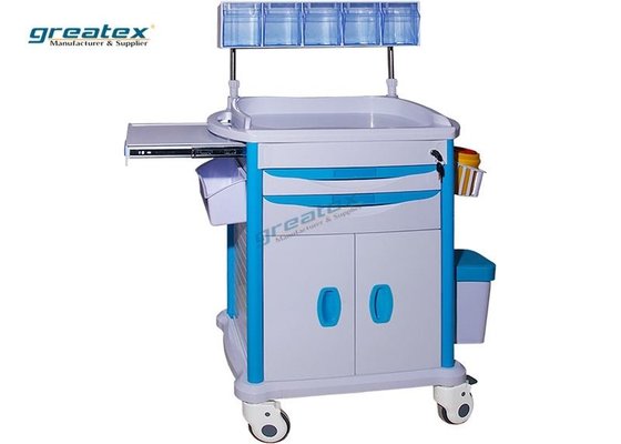General Purpose Emergency Crash Cart Anti Static Prevent Hair Winding Move Flexibly