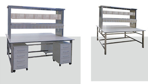 Durable Stainless Steel Medical Table With Light For Packing Sterilized Surgical Instrument