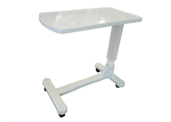 Adjustable Medical Overbed Table High Strength ABS / Aluminum Alloy Material