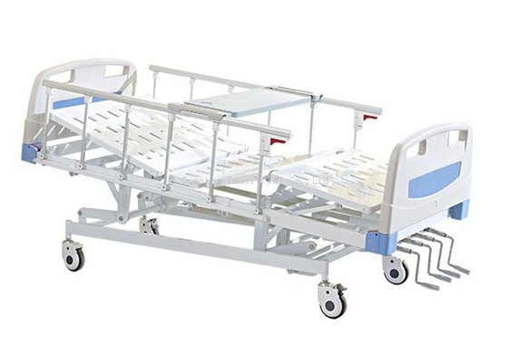 Hand Crank Medicare Hospital Bed Noiseless Castors Front - Back Tilt Function