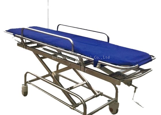 Light Portable Patient Stretcher Trolley High Strength Aluminum Alloy Material