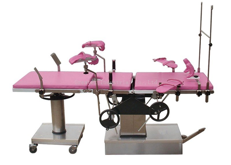 Childbirth / Parturition Gynecology Operating Table Multi Purpose Hand Wheel Control