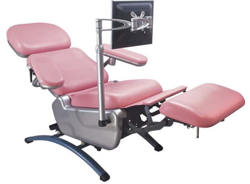Clinic / Medical Center Blood Donor Chair 1770mm * 560mm With Multimedia
