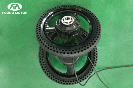 14'' 36V 350W oneside axle dc brushless geared custom hub motor with electromagnetic brake for electric wheelchair